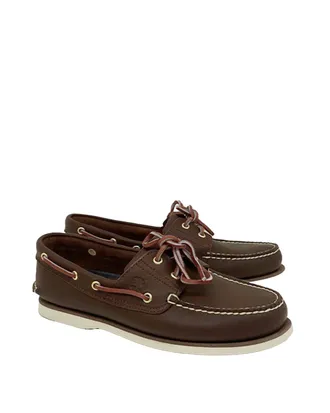 Timberland Mens Boat Shoes Classic Brown Leather
