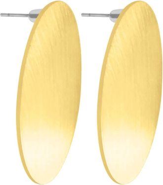 Dansk Copenhagen Boucles doreilles Mega Circle - Femme - Accessoires - Jaune - Taille: ONE Size