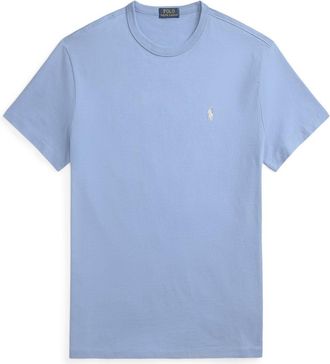 Ralph Lauren T-Shirt aus Baumwolle mit Logo-Aufn&auml;her, Classic Fit in
