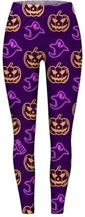 Generic Shapewear Leggings amincissants pour Halloween, violet, XXL