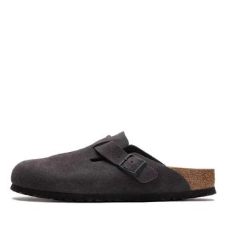 Birkenstock Samtgraue Sandalen in Regular Fit - - Shoes - Herren - Grau - 46 EU