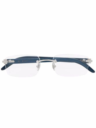Cartier lunettes de vue &agrave; monture carr&eacute;e - Bleu