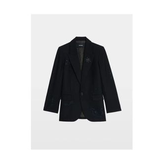 Zadig&Voltaire Femme, Vestes, Bleu, Taille: 38 FR Vival Blazer