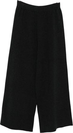 Alysi Femme, Pantalons, Gris, Taille: 38 FR Wide Leg Knit Pants