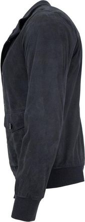 Maddox Lederjacke Matth&auml;us MADDOX - Herren Lederjacke Blouson Lammvelour marine