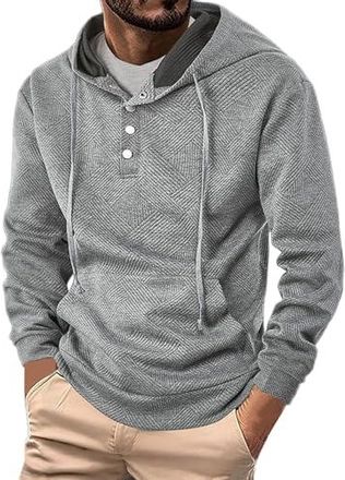 Generic Sweat a Capuche Homme Hooded Sweatshirt Sweatshirt &agrave; Capuche Homme avec Poches, Manches Longues et Confort dHiver