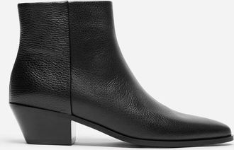 Arket Stiefelette Aus Leder -Schwarz