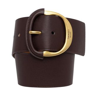 Twinset Breiter G&uuml;rtel mit Schnalle - - Accessories - Damen - Braun - S