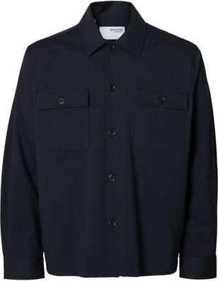 Selected Surchemise fermeture boutonn&eacute;e