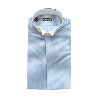 Tom Ford Chemise habill&eacute;e - Homme - Chemises - Bleu - Taille: XL