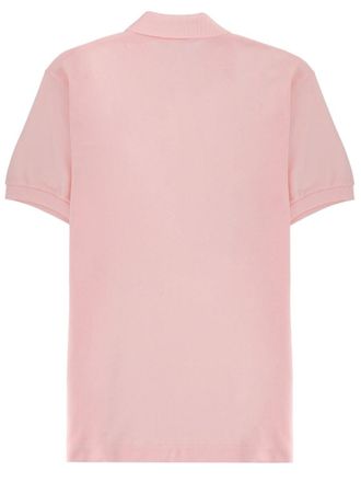 Lacoste Logo-Embroidered Cotton Polo Shirt - Pink