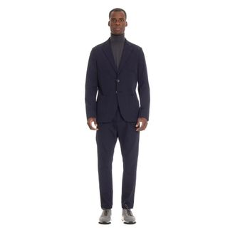 Herno Einreihiger Blazer - - Suits - Herren - Blau - XL