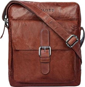 STILORD Luan Petit Sac à lÉpaule Cuir Vintage pour Hommes et Femmes Sac Messager pour Tablette 10,1 Pouces A5 Sac à Bandoulière en Cuir Véritable, Couleur:Bra