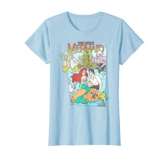 Disney The Little Mermaid Vintage Cover Graphic T-Shirt T-Shirt