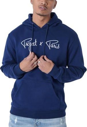 Project X Paris Sweat à Capuche Signature Bleu Nuit S