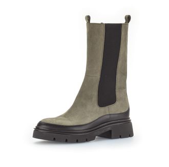Gabor Damen Chelsea Boots, Frauen Stiefeletten,Wechselfu&szlig;bett,kurzstiefel,uebergangsschuhe,uebergangsstiefel,stiefel,oliv/schwarz,38 EU / 5 UK