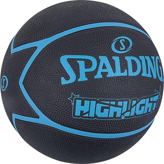 Spalding Highlight Ball 84356Z, Unisex basketballs, Black, 7 EU
