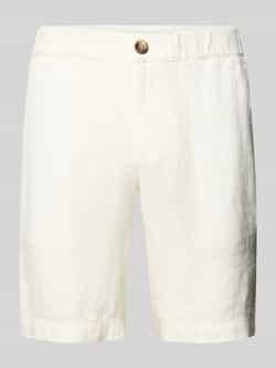 Mazine Regular Fit Leinenshorts mit Eingrifftaschen