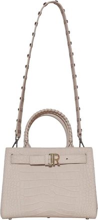 John Richmond Femme, Sacs, Beige, Taille: ONE Size Borsa a mano stampa effetto rettile