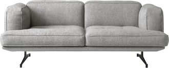 & Tradition Canapé 2 places Inland AV22, piétement noir & Tradition