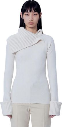 Sportmax Rippstrickpullover - - Knitwear - Damen - Wei&szlig; - M