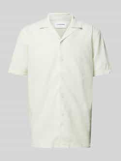 Lindbergh Regular Fit Freizeithemd aus Leinen-Baumwoll-Mix