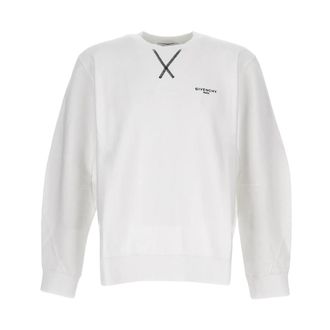 Givenchy Couture Seam Rundhals-Sweatshirt - - Sweatshirts & Hoodies - Herren - Wei&szlig; - M