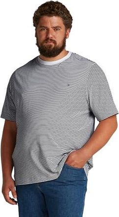 Tommy Hilfiger T-Shirt Manches Courtes Homme Essential Regular Fit en Coton, Blanc (White/Desert Sky), 3XL