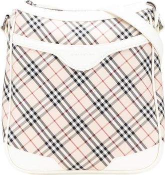 Burberry Sac bandouli&egrave;re Pre-owned &agrave; motif &eacute;cossais - Femme - Pre-owned - Beige - Taille: ONE Size