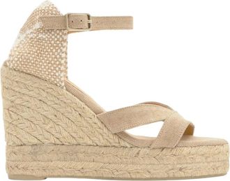 Castaner Femme, Chaussures, Beige, Taille: 41 EU Bruna Wedge Espadrille