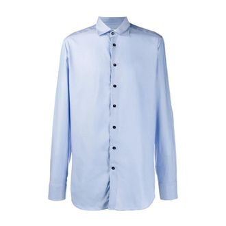 Etro Homme, Chemises, Bleu, Taille: XL Chemise Slim Fit en Coton Bleu Clair