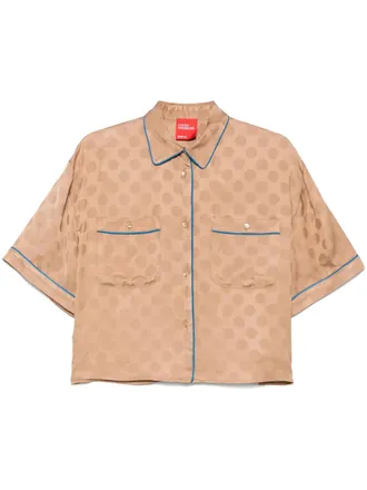 Merci chemise à pois - Marron