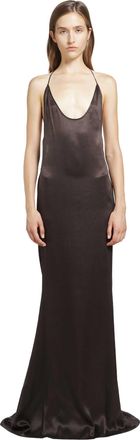 Tom Ford Silk Satin Halterneck Evening Dress