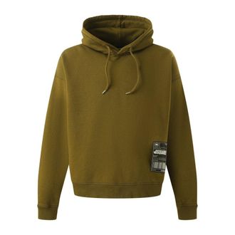 Dsquared2 Patch Design Relaxed Fit Military Green Hoodie