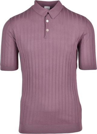 Eleventy Homme, Tops, Rose, Taille: M Polo en maille