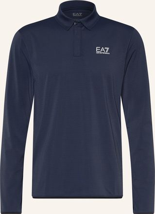 Emporio Armani ea7 Emporio Armani Funktions-Poloshirt Regular Fit blau