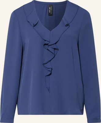 Marc Cain Blusenshirt Mit Volants blau