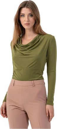 Kocca Femme, Blouses et Chemises, Vert, Taille: 36 FR Maglia drappeggio