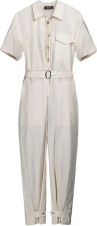 Moorer Femme, Combinaisons et Ensembles, Beige, Taille: 42 FR Leyre Jumpsuit