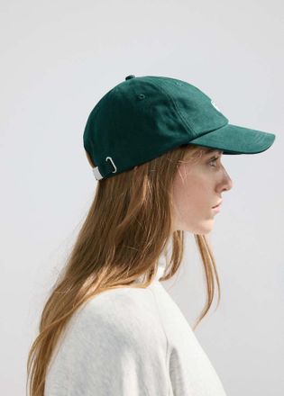 Mango Casquette message brod&eacute; vert - Femme - Taille unique - MANGO