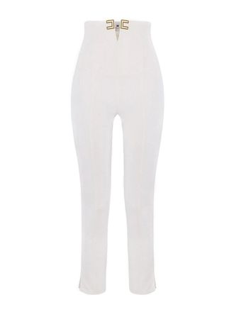 Elisabetta Franchi Pantalons D&eacute;contract&eacute;s - Blanc
