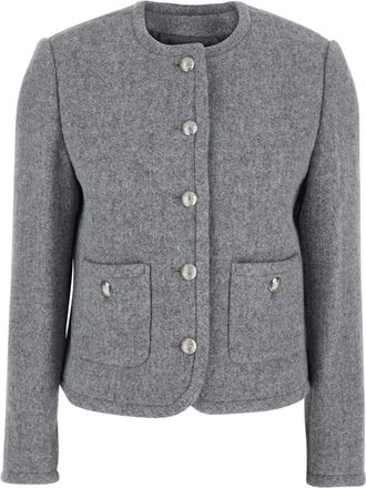 Dunst Femme, Vestes, Gris, Taille: 40 FR Veste Classique en Tweed