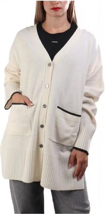 Pinko Pinko, Femme, Pulls, Beige, Taille: 38 FR Tasmania Cardigan