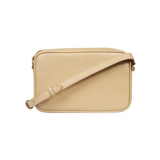 IL BISONTE Schicke Leder-Crossbody-Tasche - - Bags - Damen - Beige - ONE SIZE