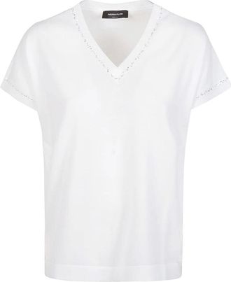 Fabiana Filippi Femme, Tops, Blanc, Taille: 36 FR Profiles T-Shirt