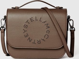 Stella McCartney Logo Messenger Crossbody Bag, Woman, Ash