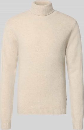 Casual Friday Slim Fit Rollkragenpullover aus Woll-Mix Modell Karl