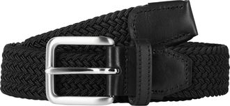 Jack & Jones Herren Gürtel Jacspring Woven Belt Noos, Schwarz (Black Black), 105