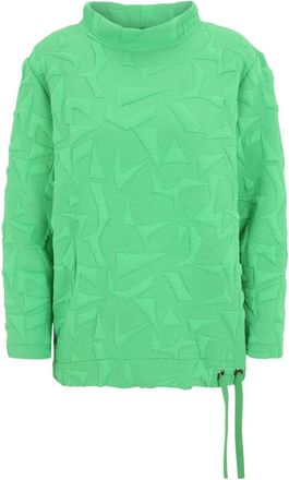 Doris Streich Casual Grafik Jacquard Sweatshirt - - Sweatshirts & Hoodies - Damen - Gr&uuml;n - S