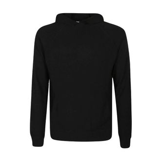 Malo Schwarzer Cashmere Hoodie Pullover - - Sweatshirts & Hoodies - Herren - Schwarzk - M